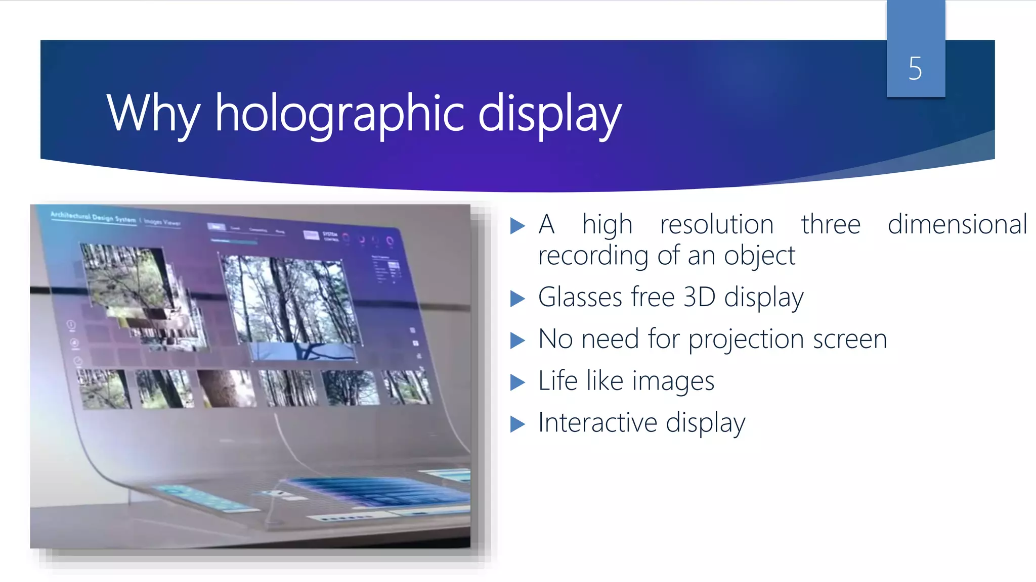 PPT on 3D Holographic Projection Technology ( Hologram) | PPTX