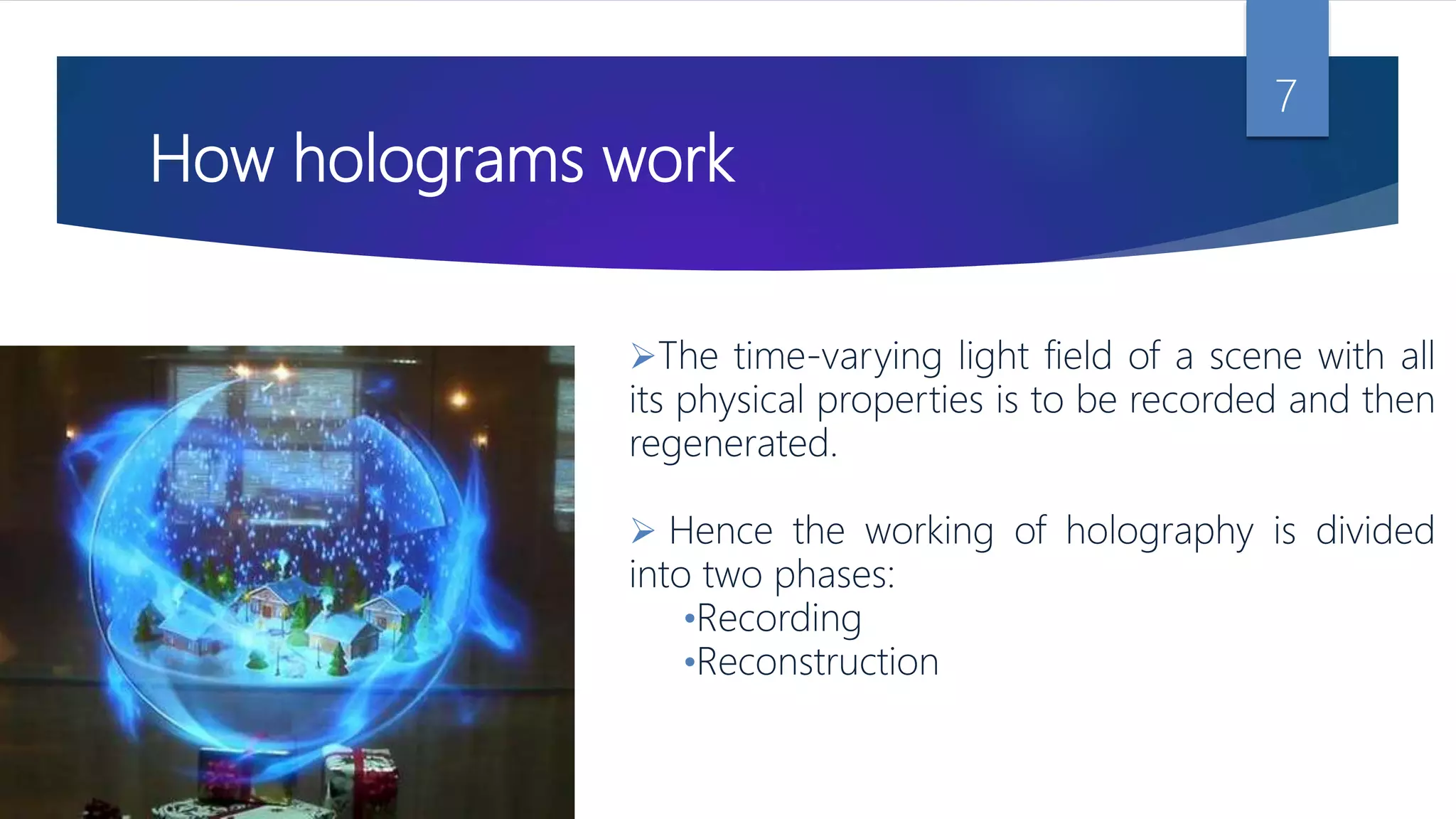 PPT on 3D Holographic Projection Technology ( Hologram) | PPTX | 3-D Graphics | Computer ...