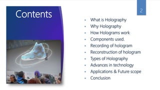 PPT on 3D Holographic Projection Technology ( Hologram) | PPTX