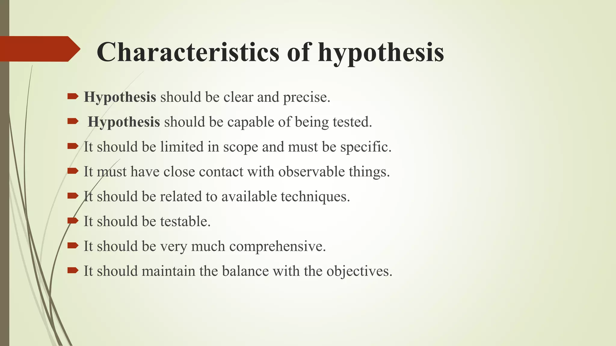 Research Hypotheses and its type | PPTX | Science