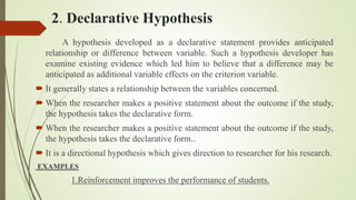 Research Hypotheses and its type | PPTX | Science