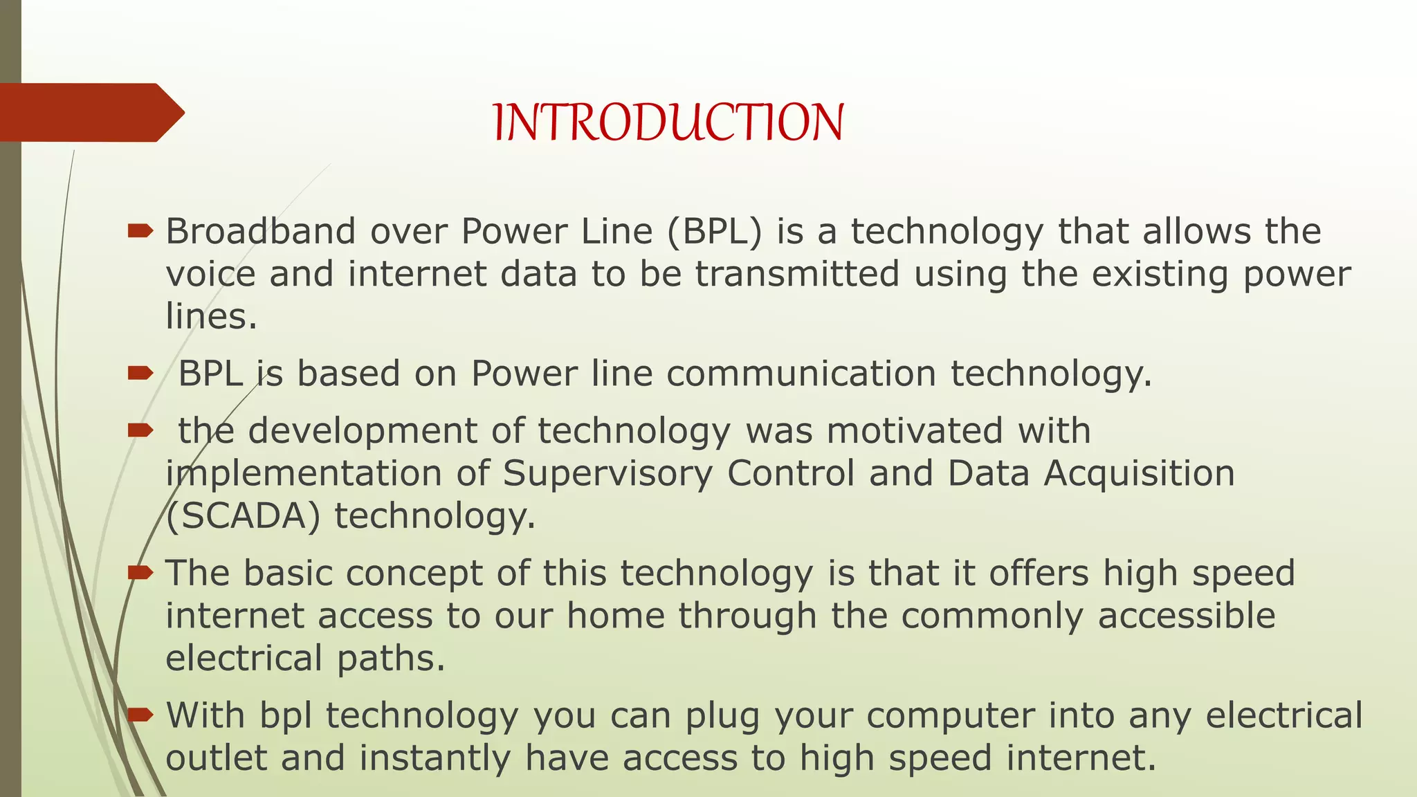 Broadband Over power line | PPTX