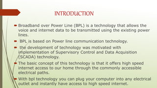 Broadband Over power line | PPTX