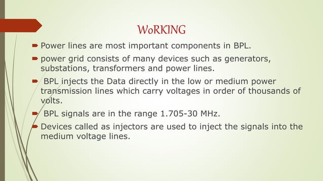 Broadband Over power line | PPTX | Computer Networking | Computing