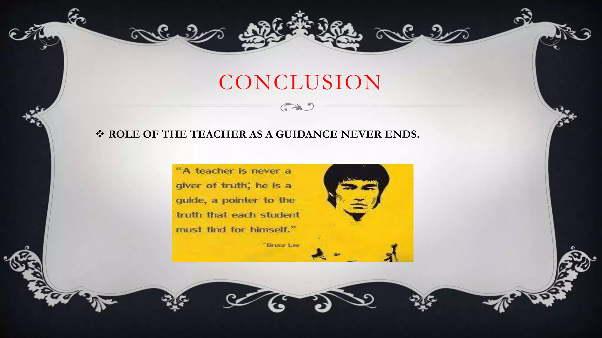 Role of teacher as a guidance | PPTX