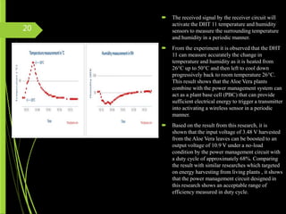 Application of Aloe Vera Based PBC in Powering Wireless Device | PPTX ...