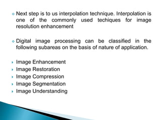 satellite image enhancement | PPT