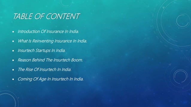 insurtech ppt.pptx | Insurance | Personal Finance