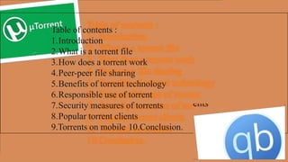 torrent technology ppt for students and teachers | PPTX