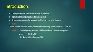 Higher borane Msc 2nd semester By: Khushboo Matriya | PPTX