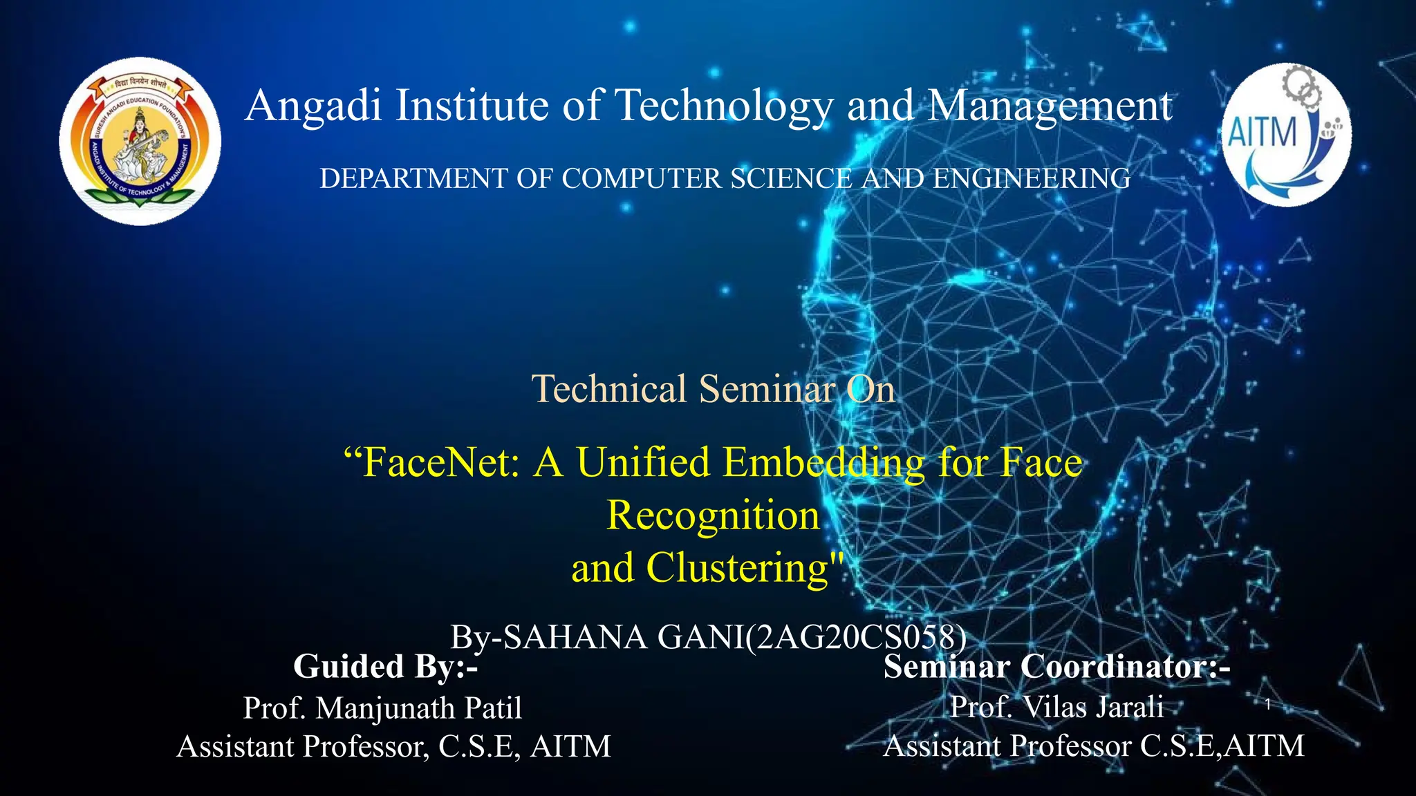 FaceNet: A Unified Embedding for Face Recognition and Clustering | PPT