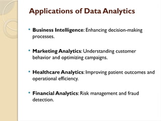 Data Analytics presentation for college. | PPTX