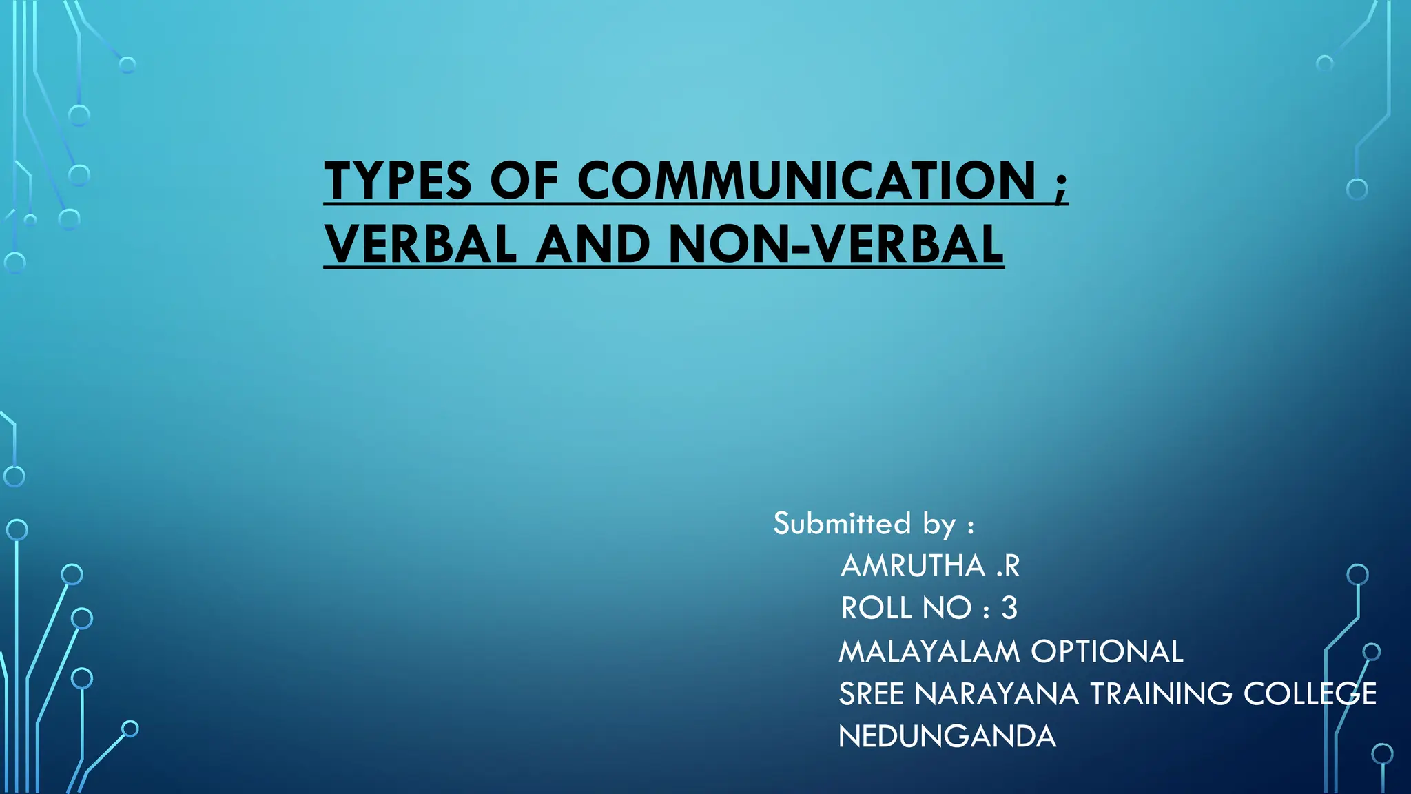 SEMINAR PPT verbal and non-verbal communication..Amrutha R.pptx
