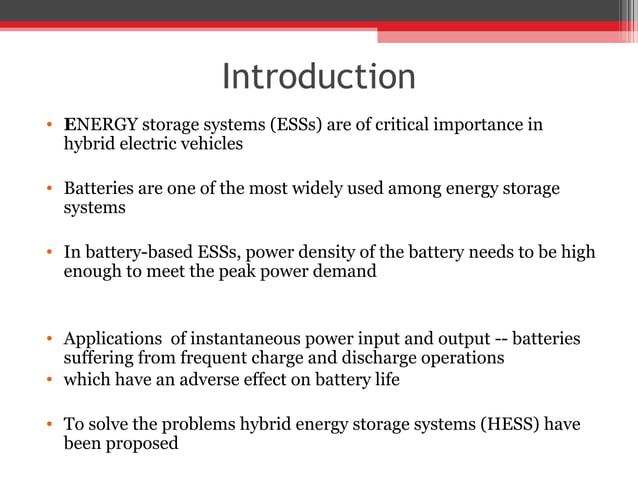 A New Battery/Ultra Capacitor Hybrid Energy Storage System for Electric, Hybrid, and Plug-In ...