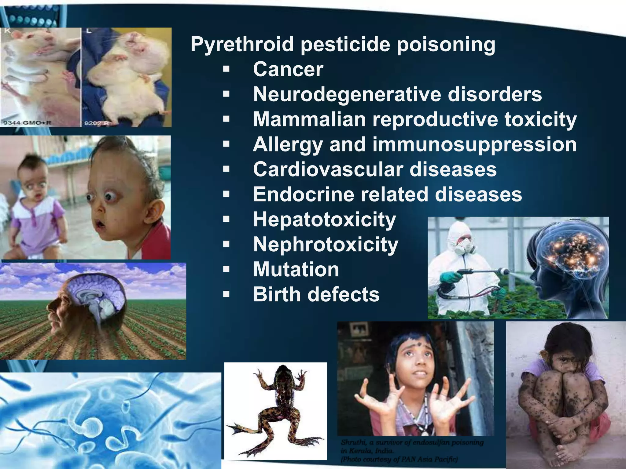 Pesticide poisoning and cognitive brain and issues | PPTX
