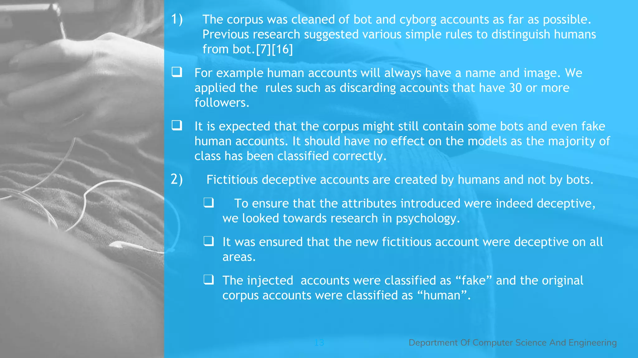 Seminar On Detecting Fake Accounts In Social Media Using Machine