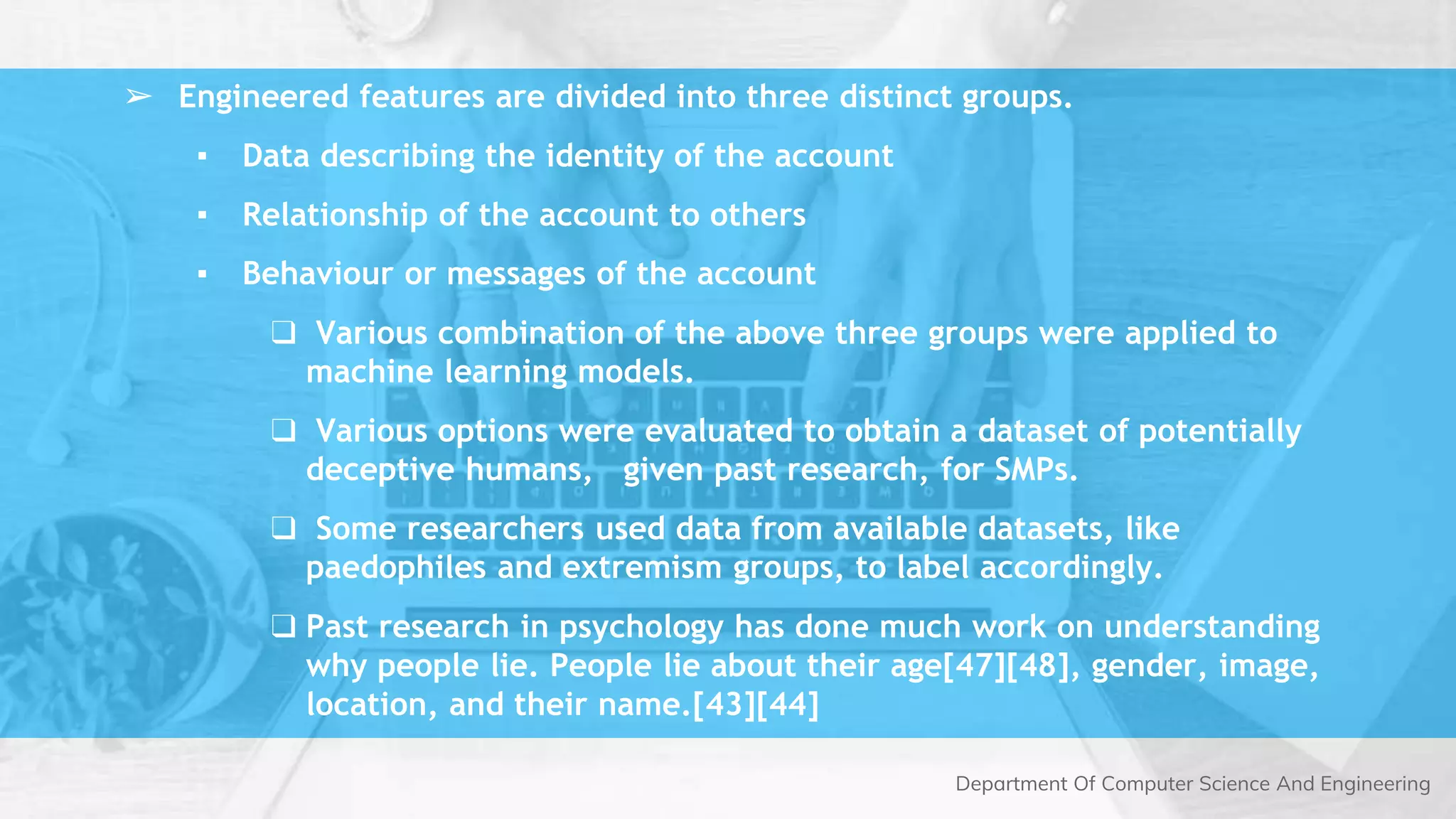 Seminar On Detecting Fake Accounts In Social Media Using Machine