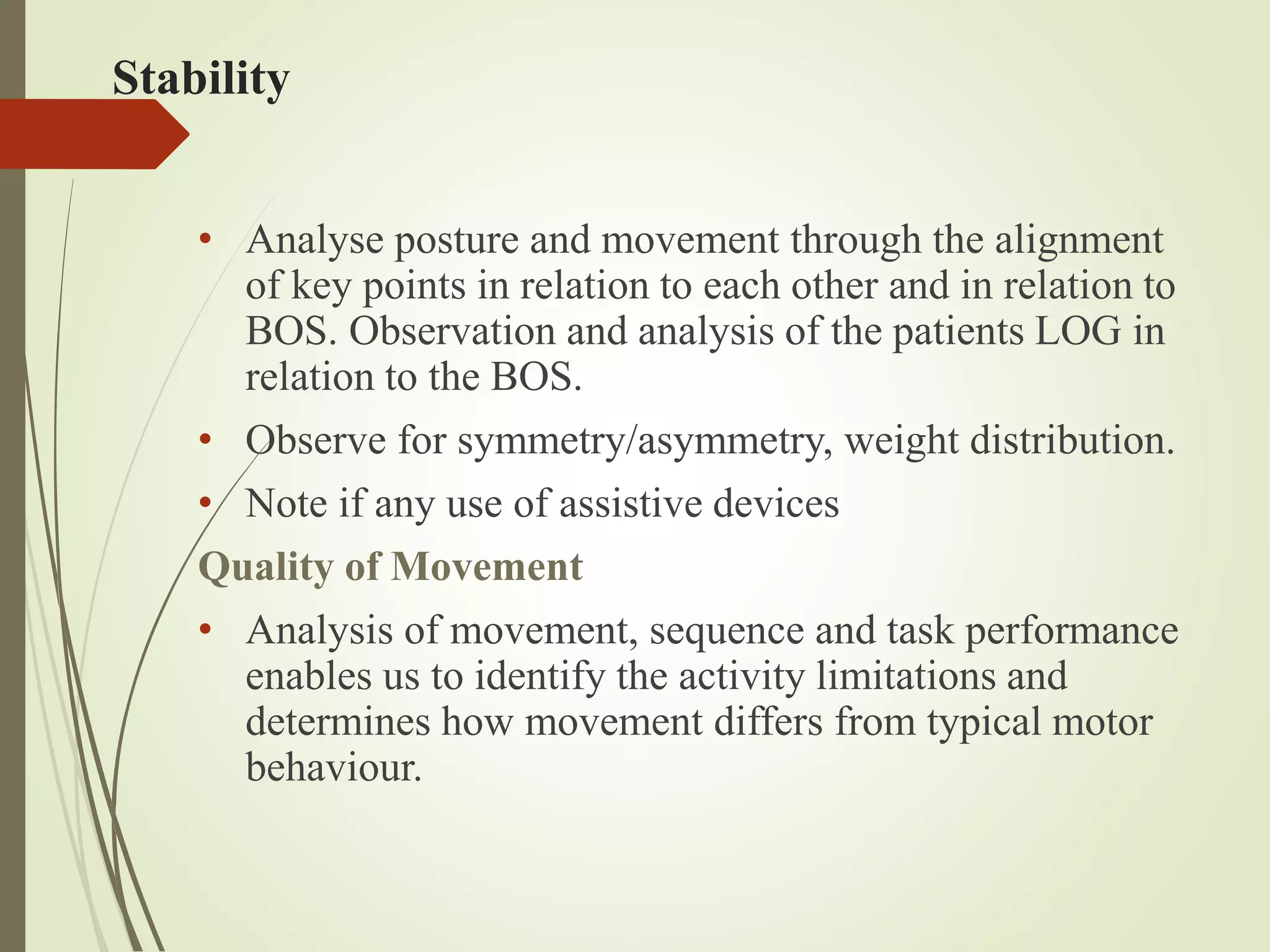 Motor control Assessment | PPTX