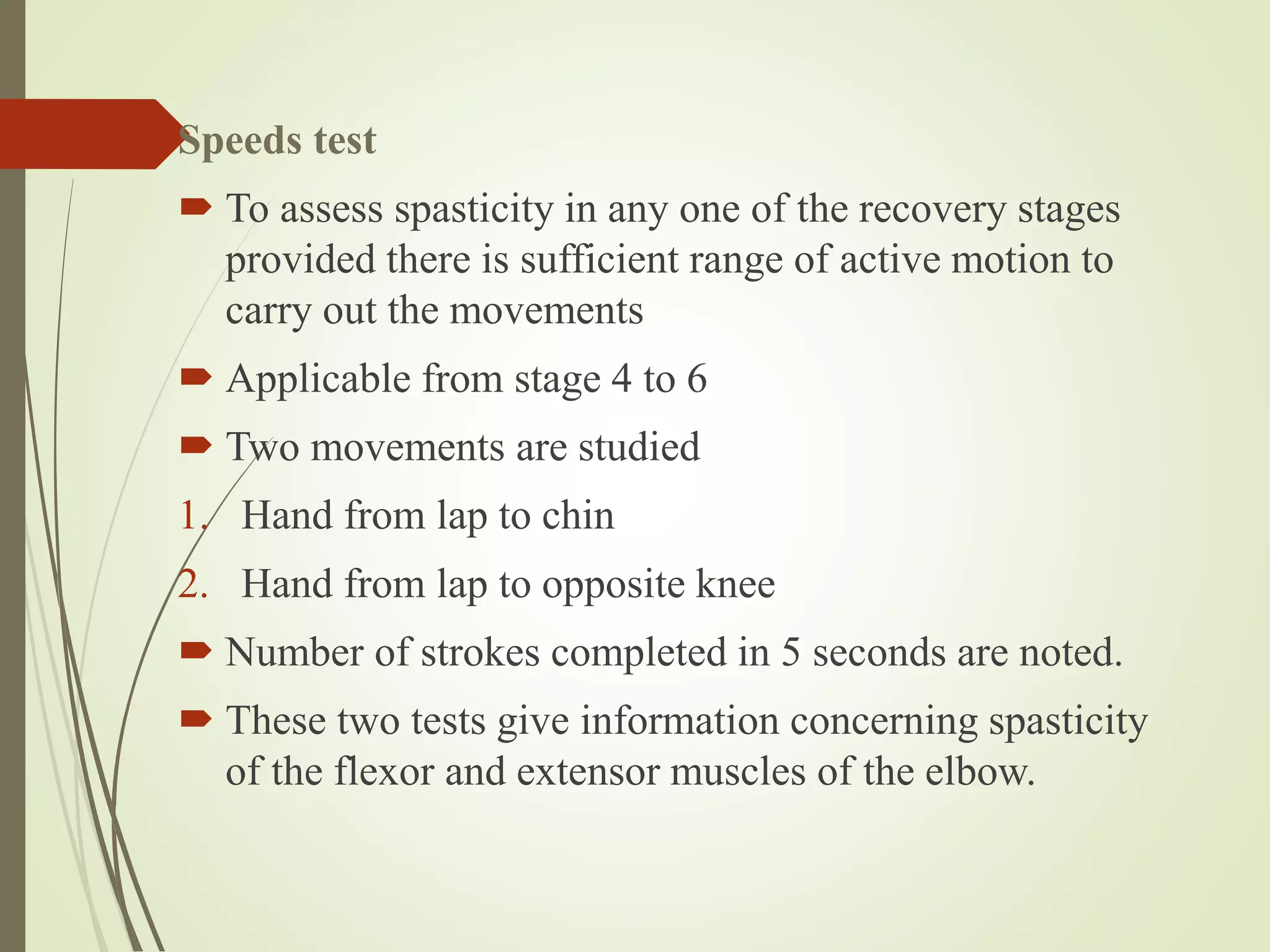 Motor control Assessment | PPTX