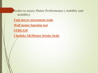 Motor control Assessment | PPTX