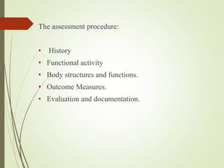 Motor control Assessment | PPTX