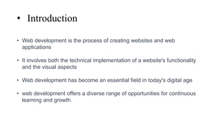 Web development integrated with cybersecurity. | PPT