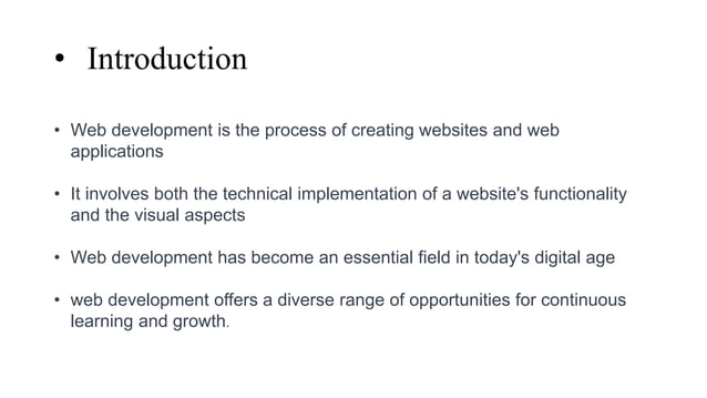 Web development integrated with cybersecurity. | PPT