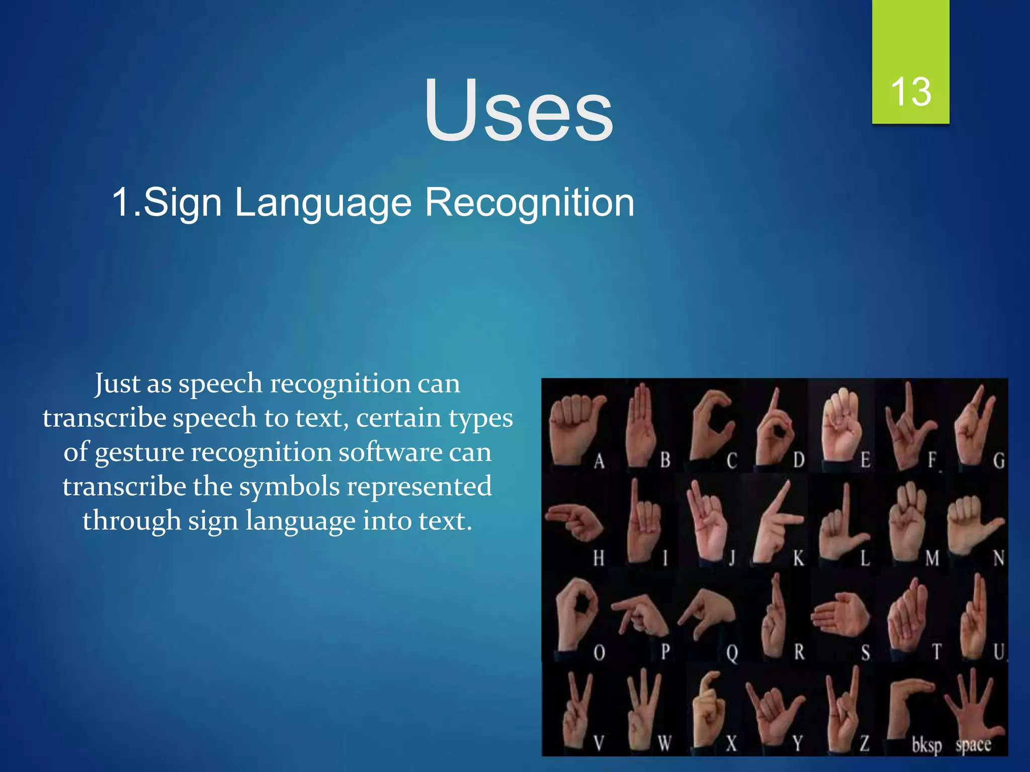 Gesture Recognition Technology-Seminar PPT | PPTX
