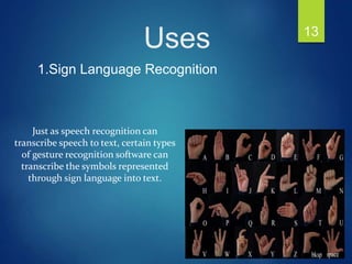 Gesture Recognition Technology-Seminar PPT | PPTX