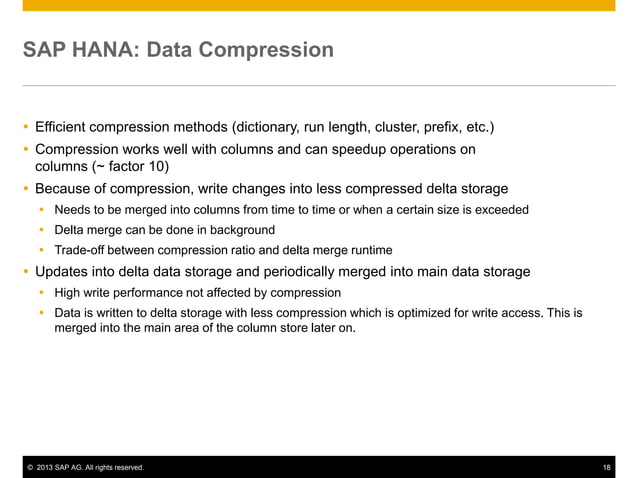 IN-MEMORY DATABASE SYSTEMS.SAP HANA DATABASE. | PPT
