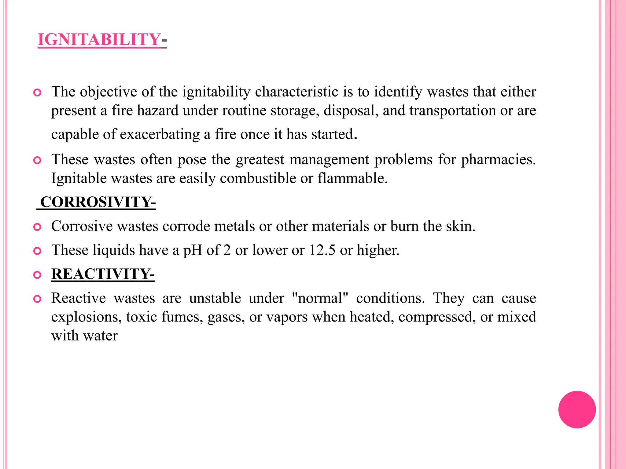 Disposal and management of pharmaceutical waste | PPTX
