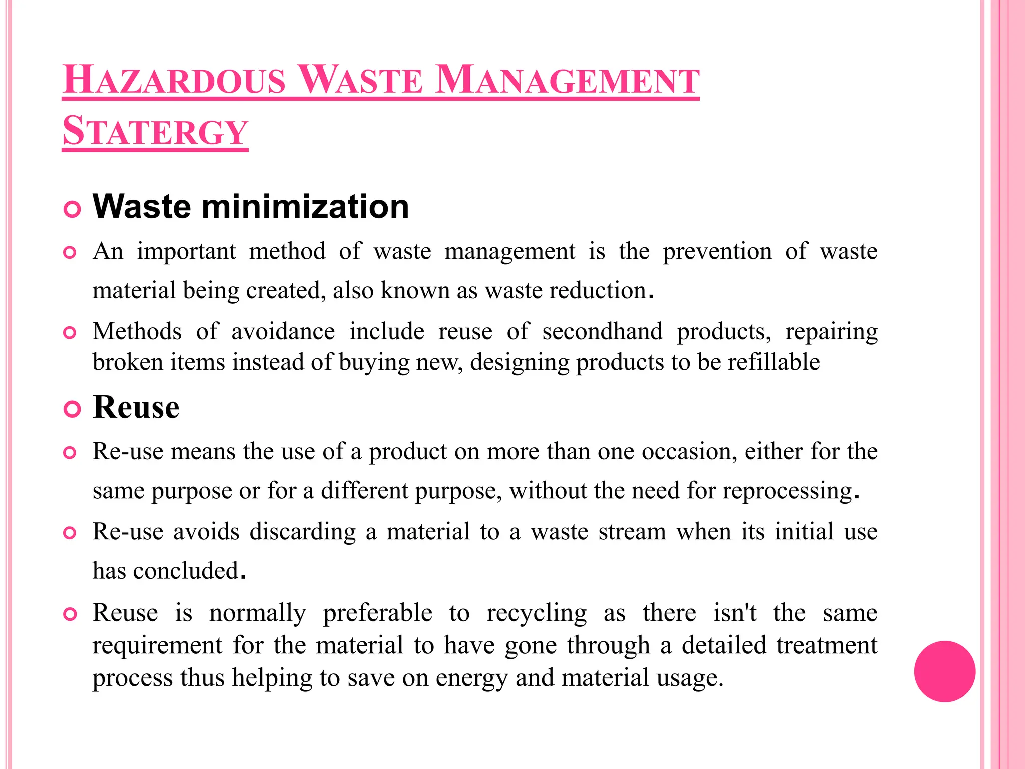 Disposal and management of pharmaceutical waste | PPTX