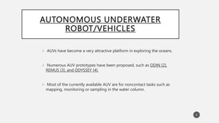 SeminarPPT_under water robots design and fabrication | PPT