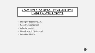 SeminarPPT_under water robots design and fabrication | PPT