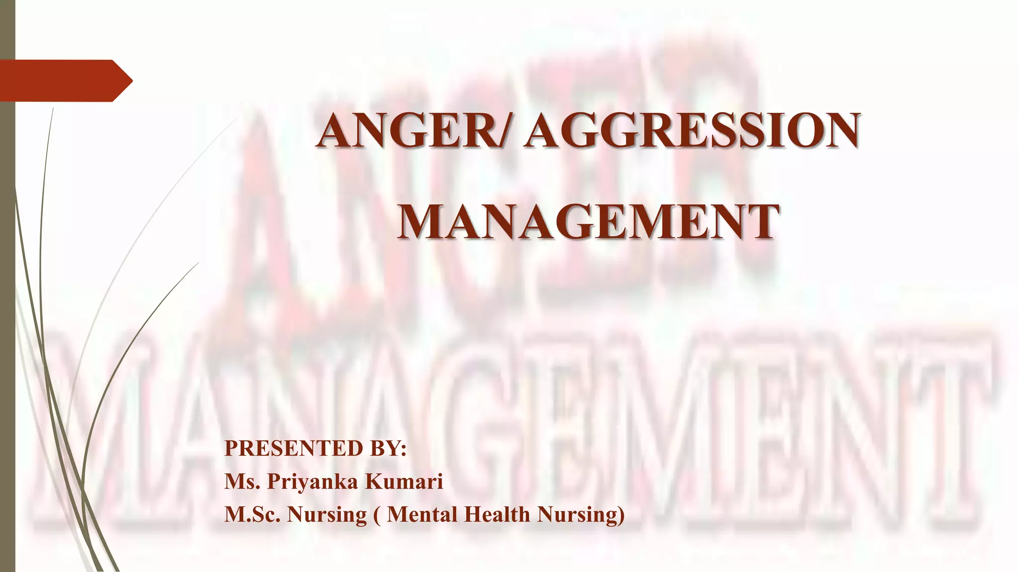 Anger/Aggression Management slideshare | PPTX
