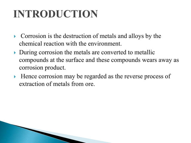 Control of corrosion on underwater piles | PPTX | Chemistry | Science