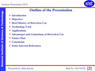 Self Driving Car Seminar presentation | PPT