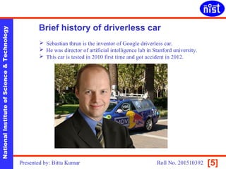 Self Driving Car Seminar presentation | PPT