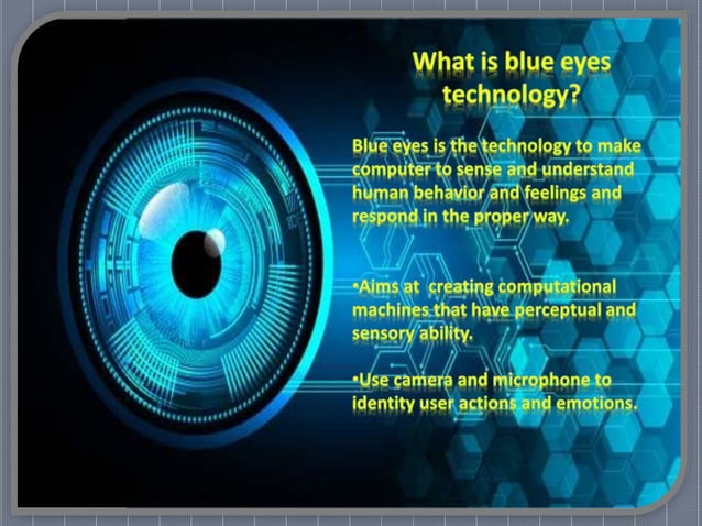 seminar ppt blue eyes.pptx | Computer Peripherals | Computing