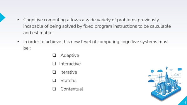 Cognitive computing ppt. | PPTX | Artificial Intelligence | Technology & Computing