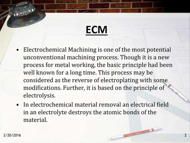 Electrochemical Machining (ECM) | PPTX | Chemistry | Science