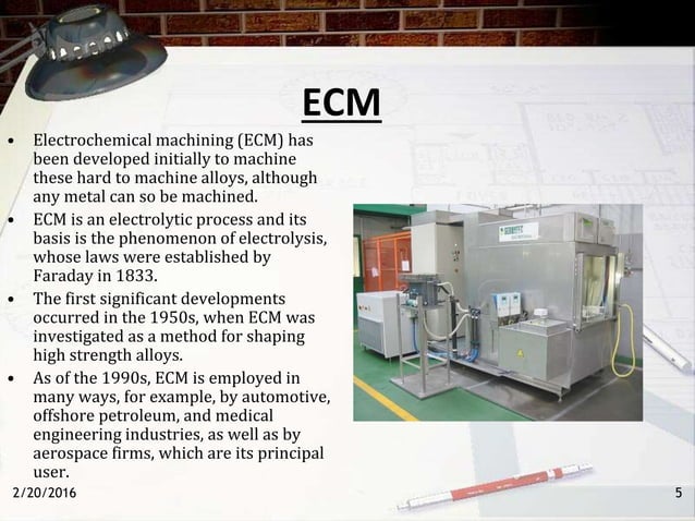 Electrochemical Machining (ECM) | PPTX | Chemistry | Science