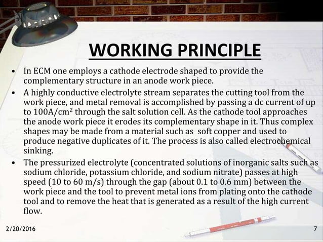 Electrochemical Machining (ECM) | PPTX | Chemistry | Science