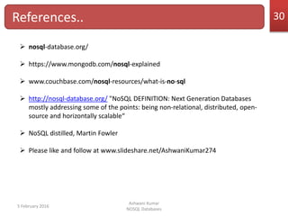 Introduction to NOSQL databases | PPTX