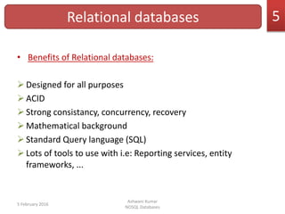 Introduction to NOSQL databases | PPTX