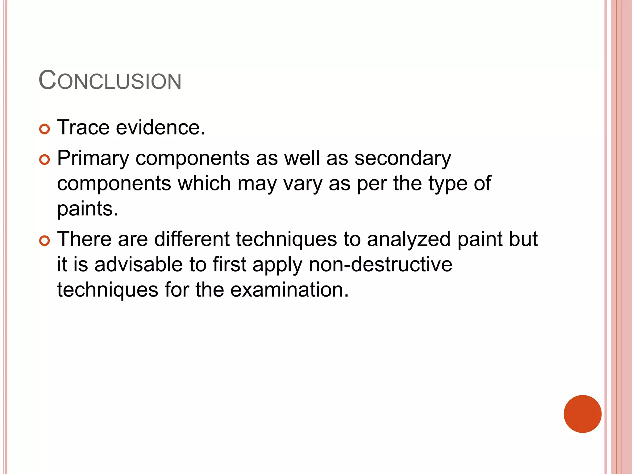Paints as evidence | PPTX