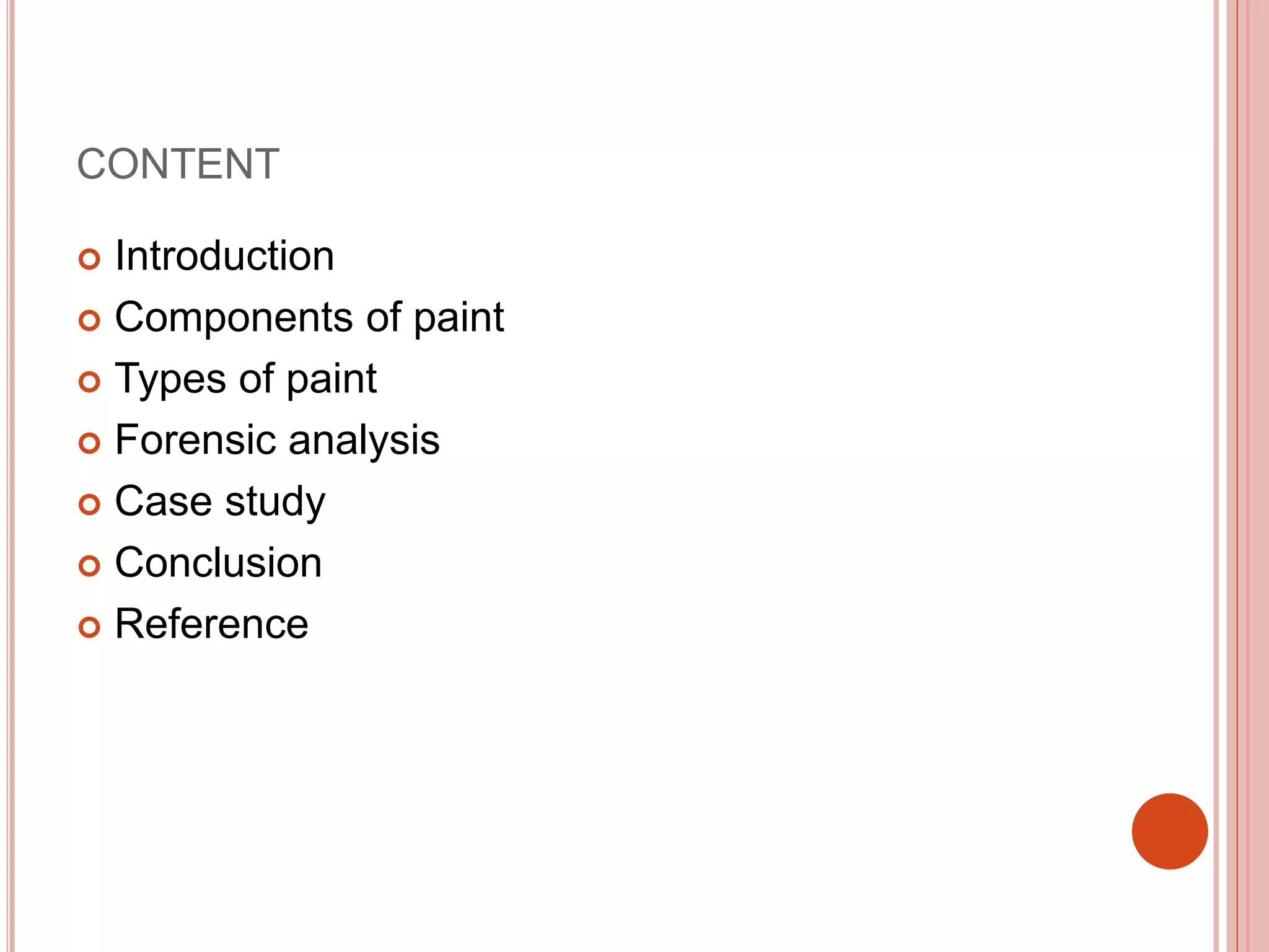 Paints as evidence | PPTX