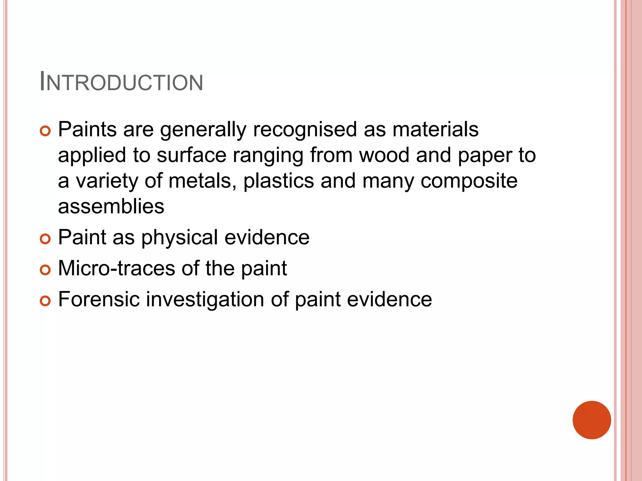 Paints as evidence | PPTX