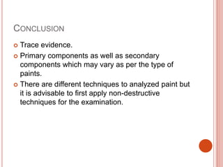 Paints as evidence | PPTX