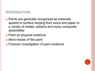 Paints as evidence | PPTX